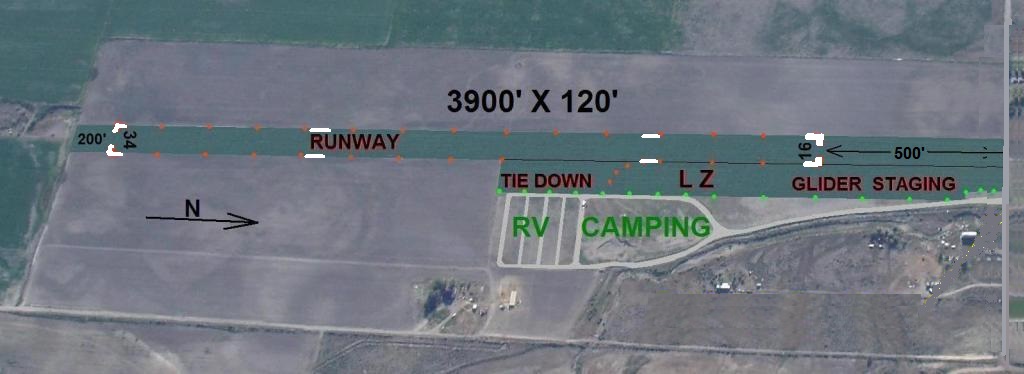 Airfield Layout – King Mountain Glider Park